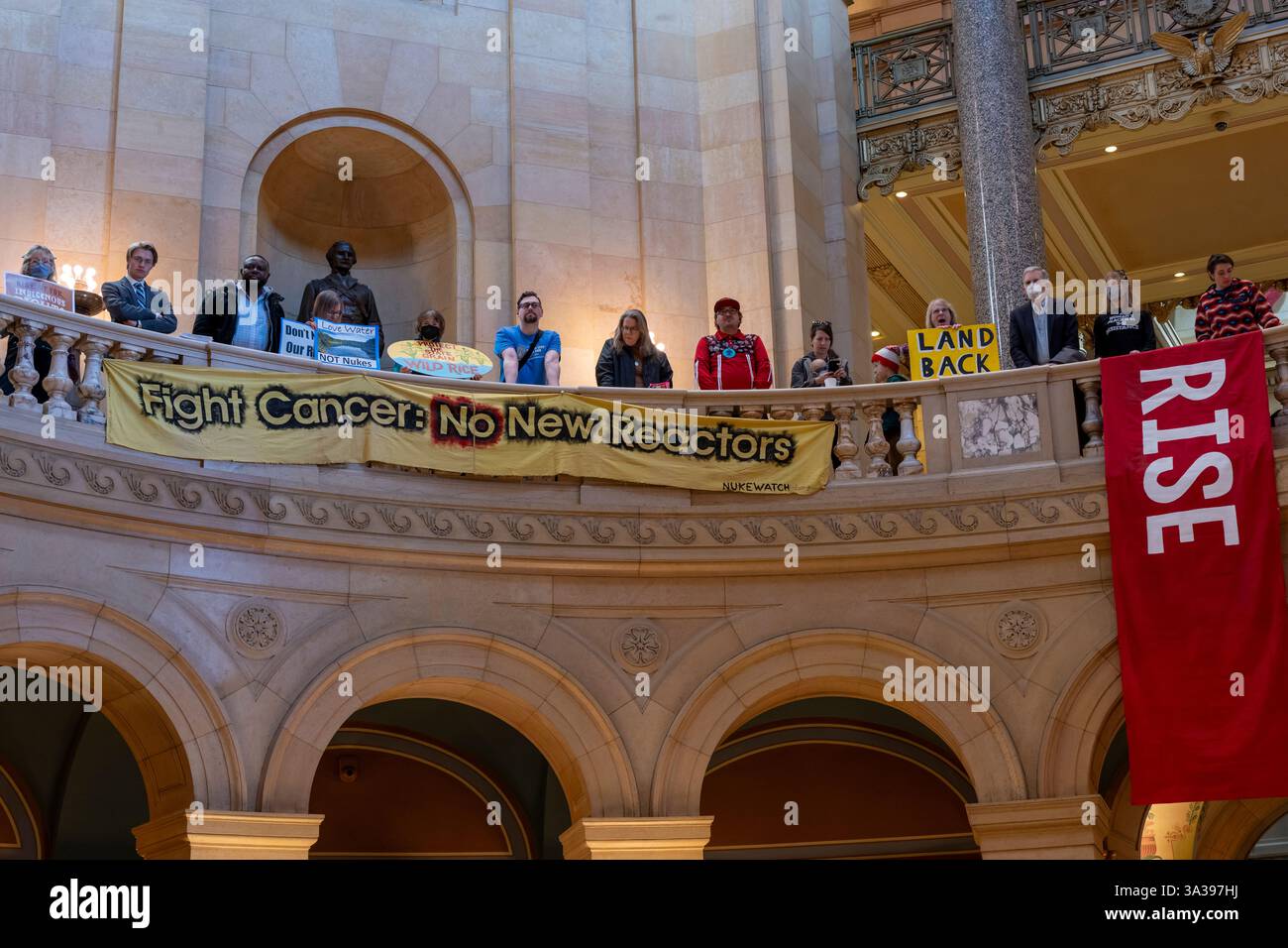 St. Paul, Minnesota. State capitol. The Rise and Repair Rally is a show ...