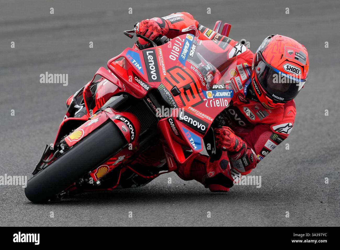 Spain's Marc Marquez of Ducati Lenovo Team drives during a MotoGP ...