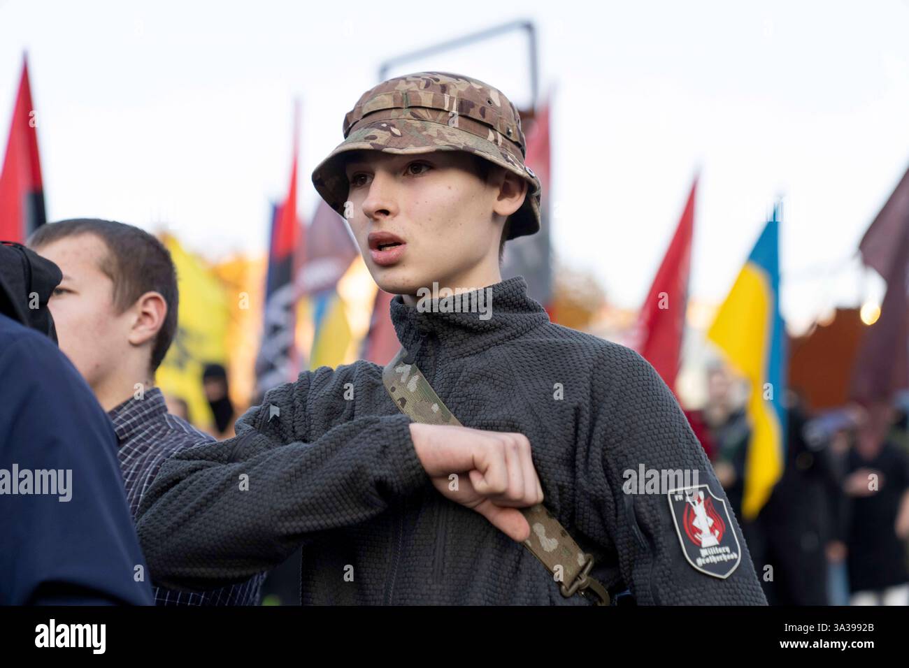 March in honor of Ukrainian Volunteers in Kyiv on Ukrainian Volunteer ...