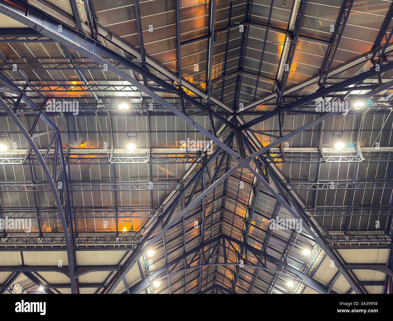 Metal Ceiling Structure of Train Station – Industrial Architecture ...