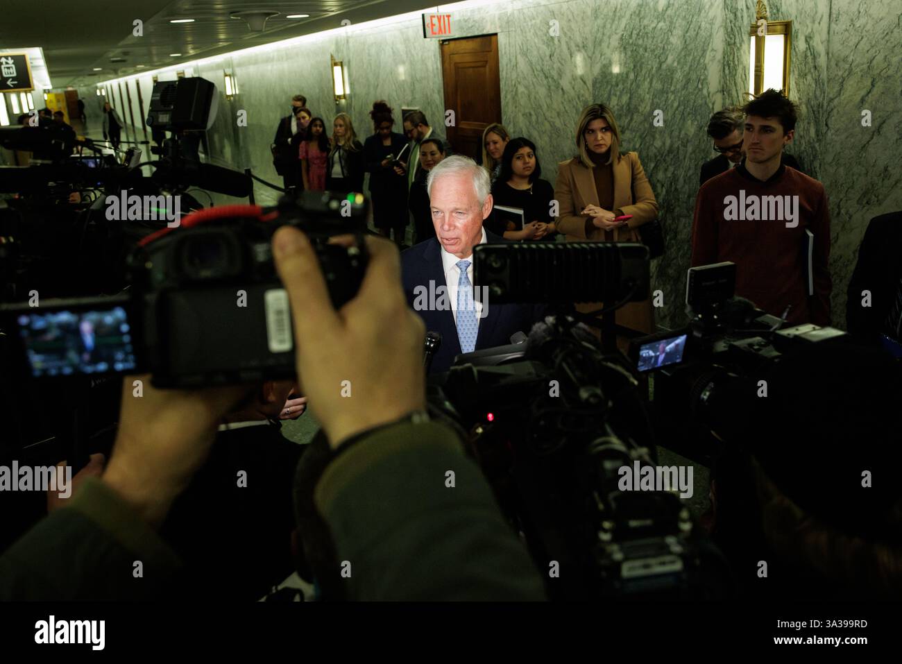 Washington, United States. 14th Mar, 2025. U.S. Sen. Ron Johnson (R-WI ...