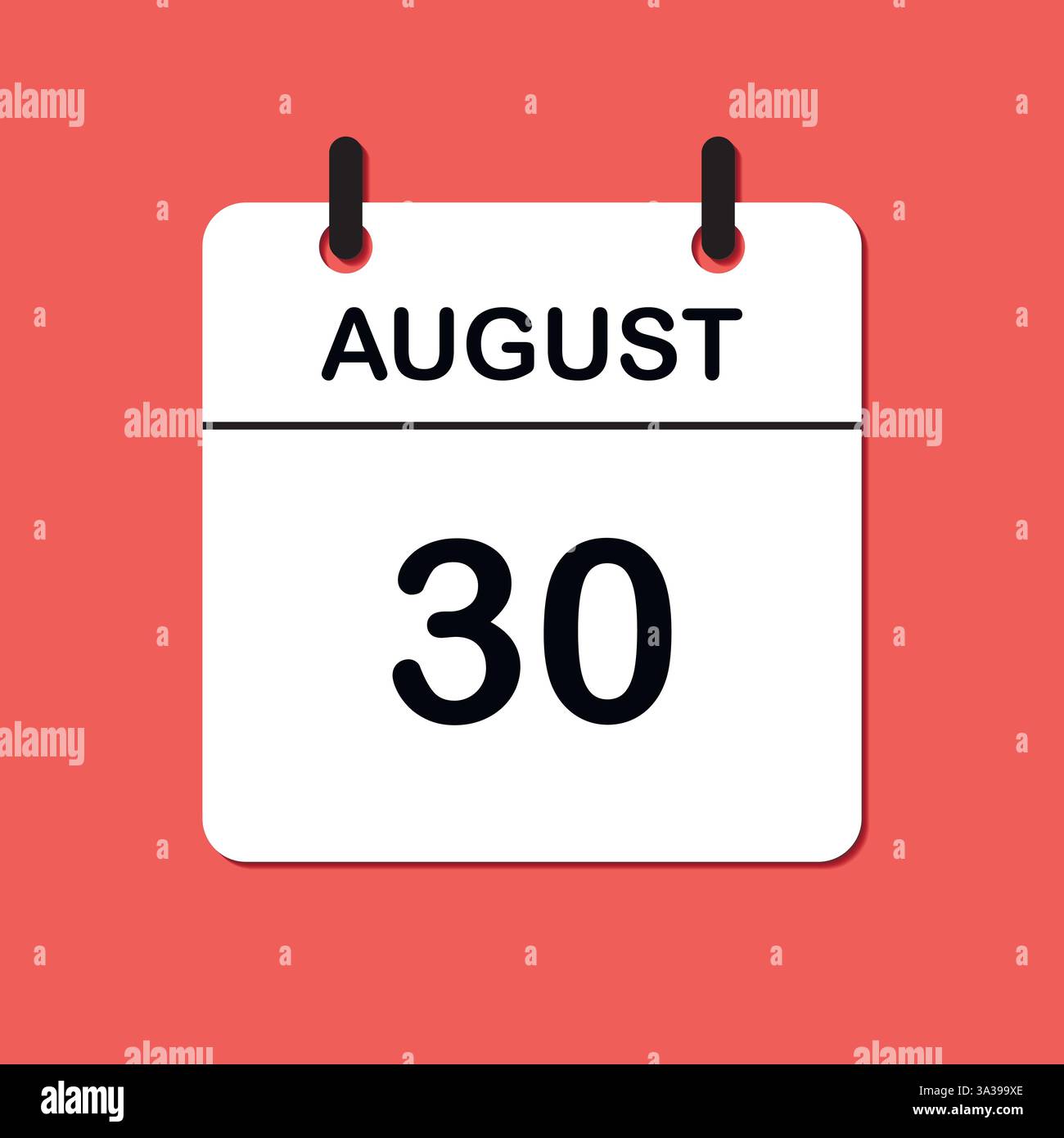 August 30. Daily Calendar icon for design. Simple design for business ...