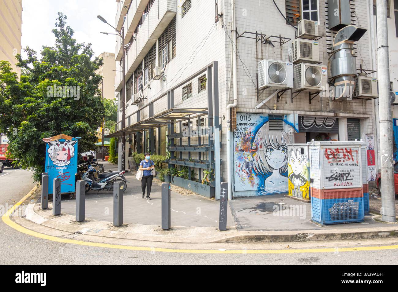 graffiti, street art, Chinatown Kuala Lumpur, Malaysia, Asia Stock ...
