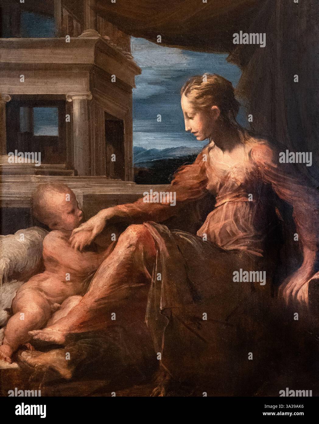 Girolamo Francesco Maria Mazzola, aka Parmigianino painting ...