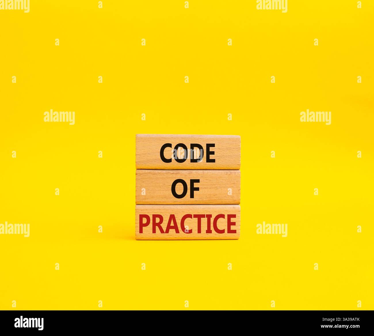 Code of Practice symbol. Concept word Code of Practice on wooden blocks ...