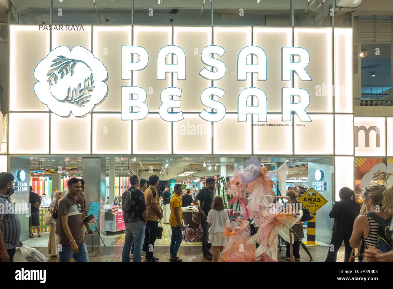 the entrance of Pasar Besar, also known as Central Market, in Kuala ...