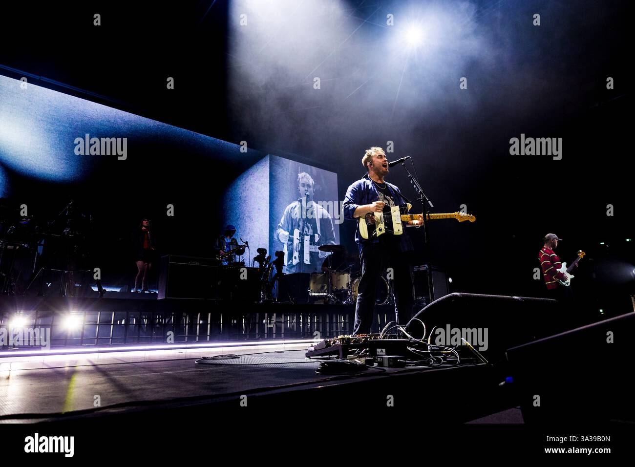 Bergamo, Italy. 13th Mar, 2025. Sam Fender performs live at ChorusLife ...