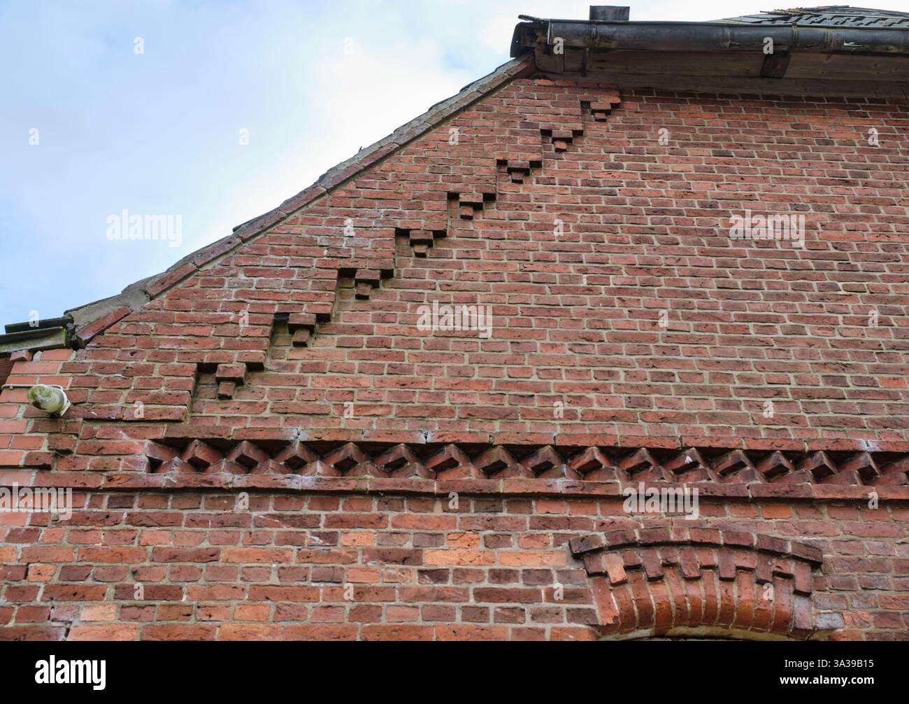 March 12, 2025 - Helzendorf-Germany: A former brick farmhouse, later ...