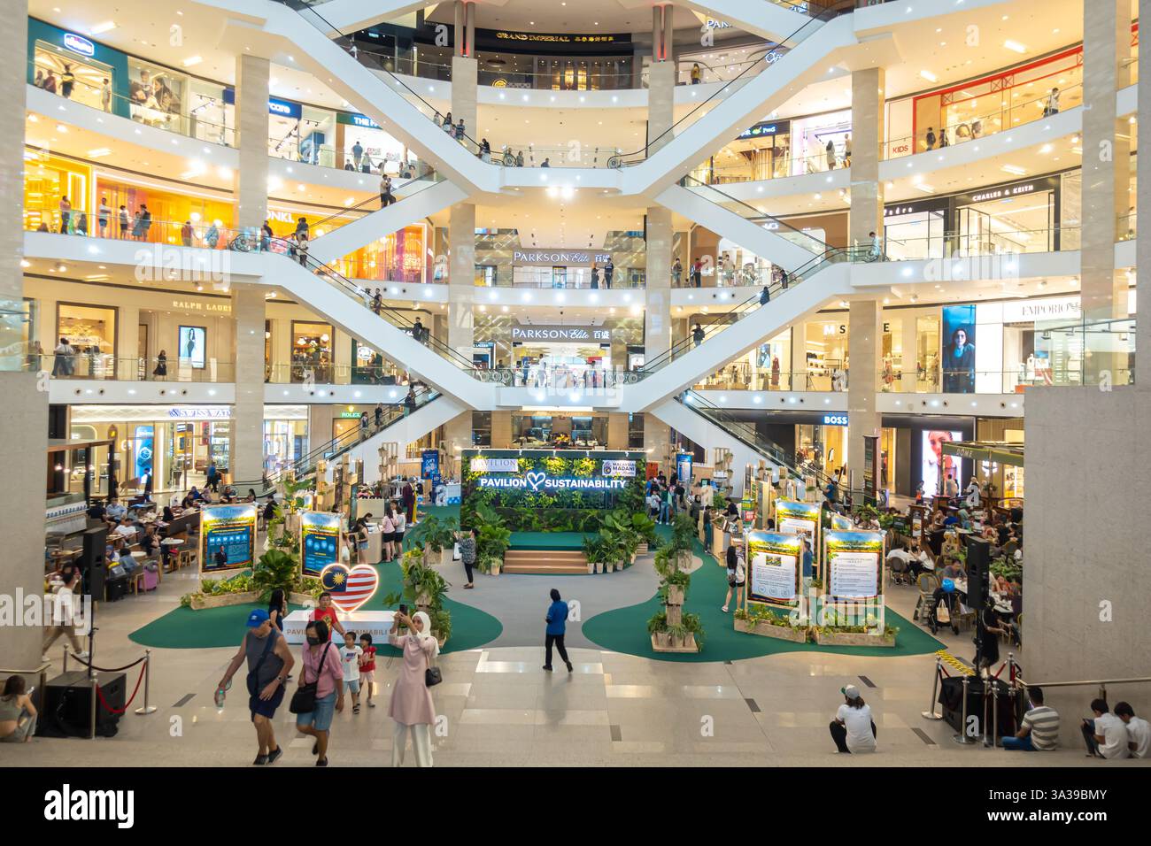 Pavilion Kuala Lumpur an upscale shopping mall in the Bukit Bintang ...