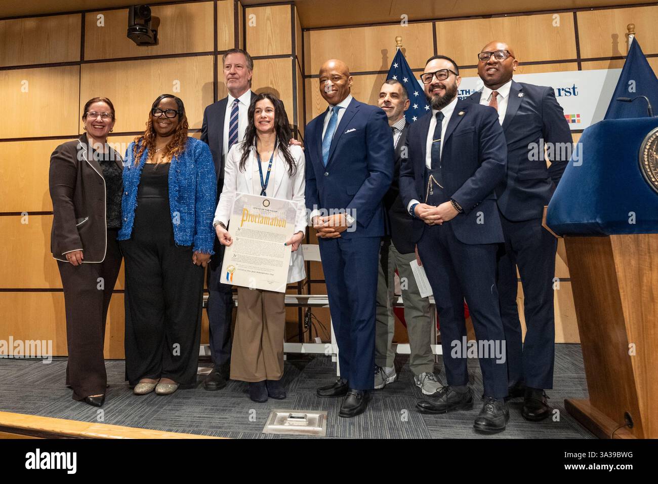 Mayor Eric Adams presents proclamation to doctors and nurses of ...