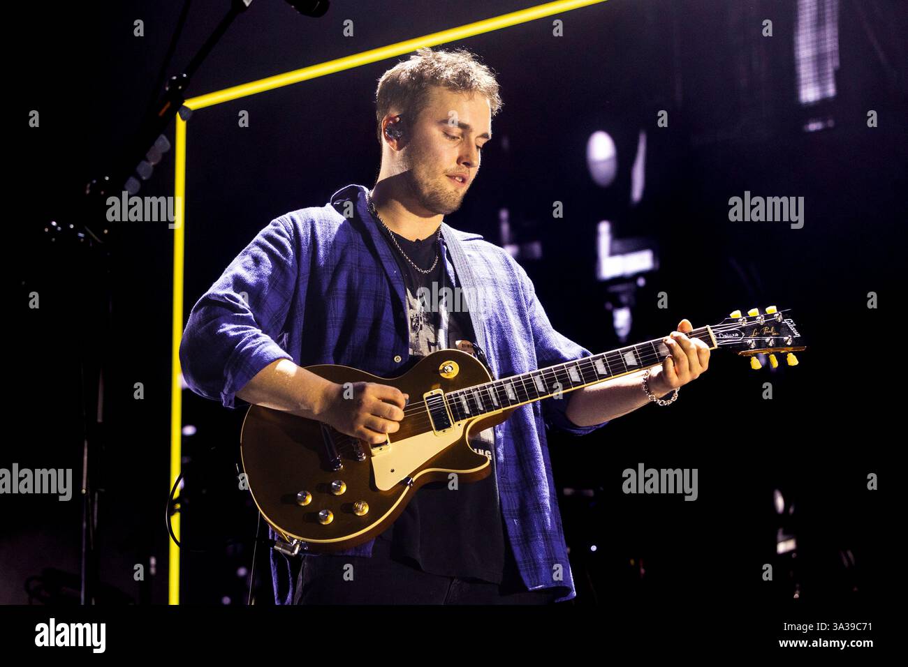 Bergamo, Italy. 13th Mar, 2025. Sam Fender performs live at ChorusLife ...