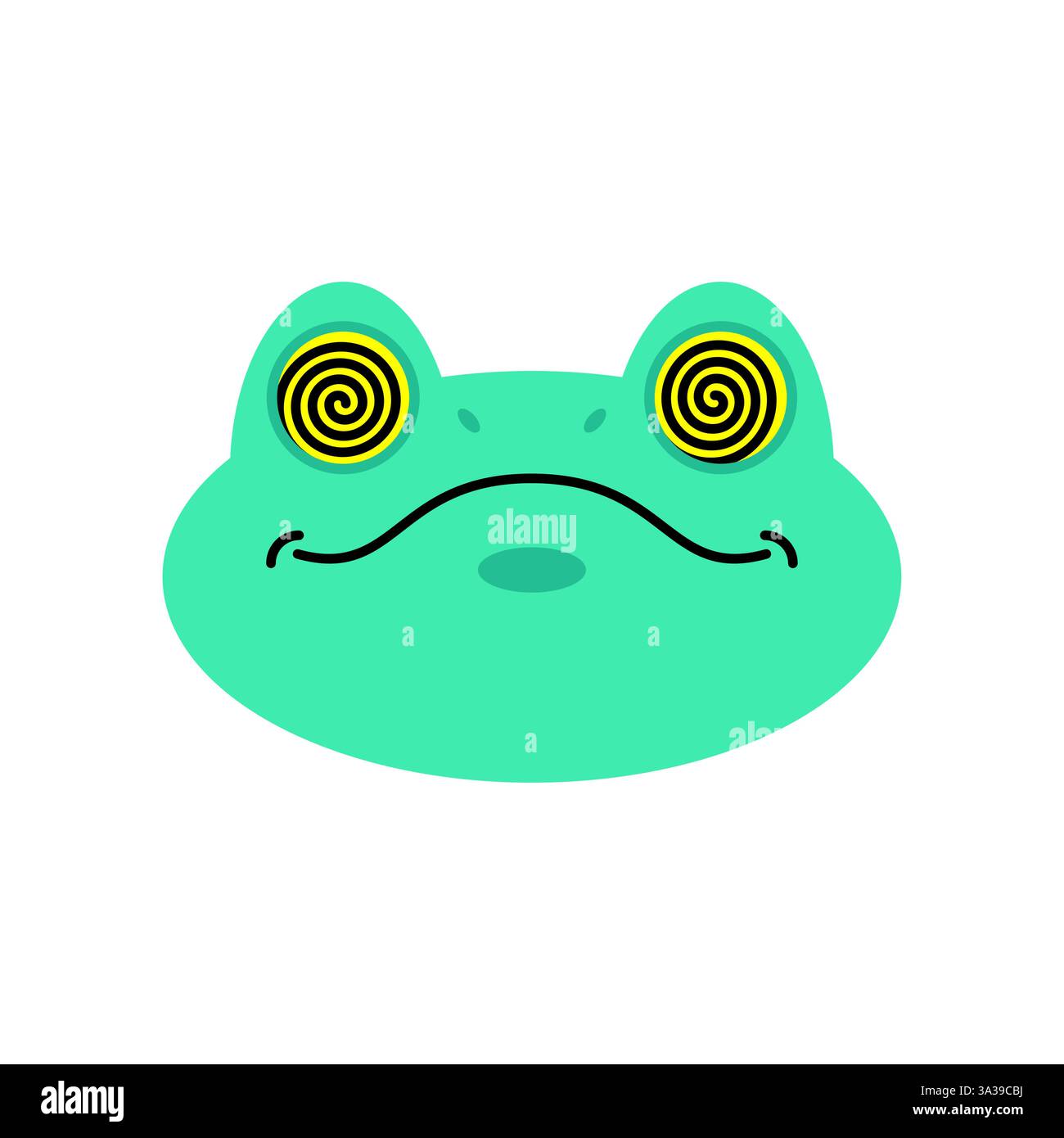 Hypnotoad isolated. Toad with spiral eyes for hypnotizing Stock Vector ...