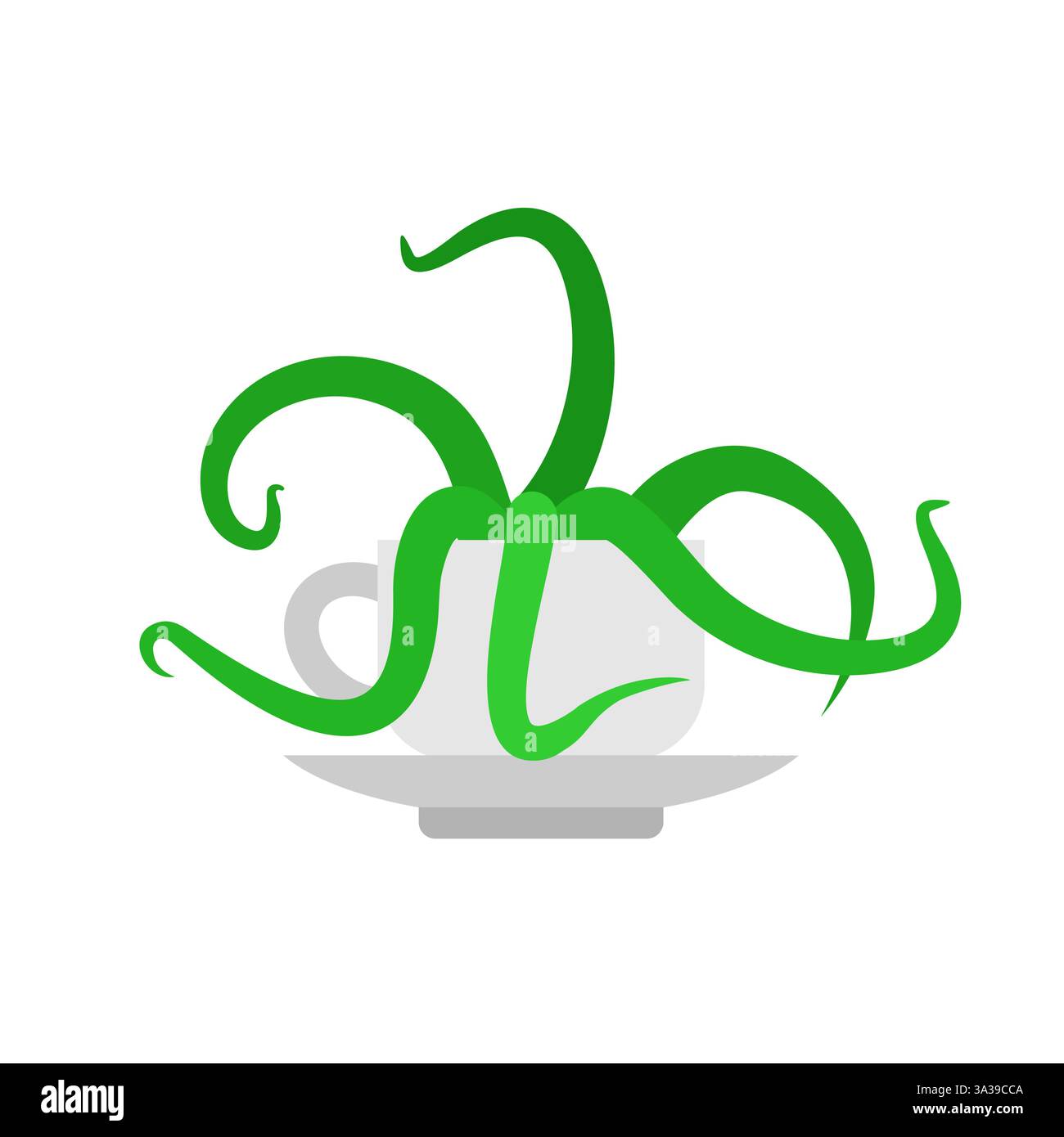 Funny cartoon octopus in Stock Vector Images - Alamy