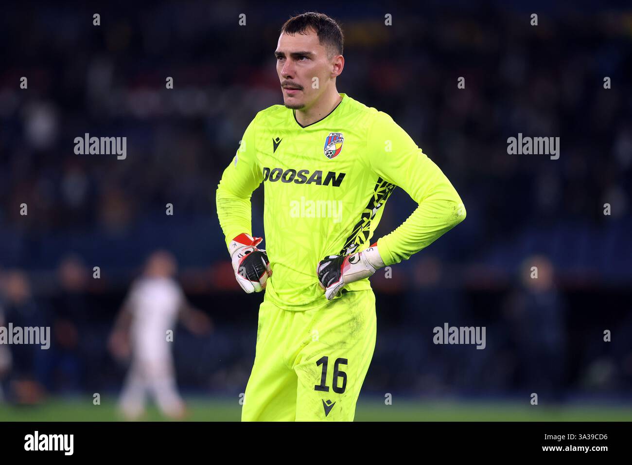 Martin Jedlicka of Viktoria seen in action during the UEFA Europa ...
