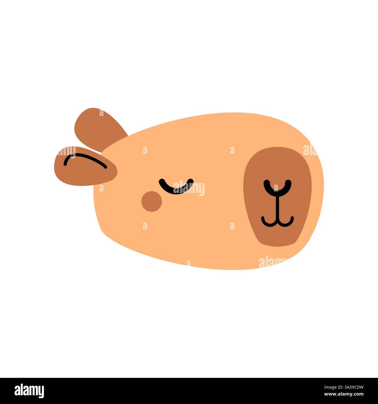 Cute Capybara Face icon. Capybara head sign Stock Vector Image & Art ...