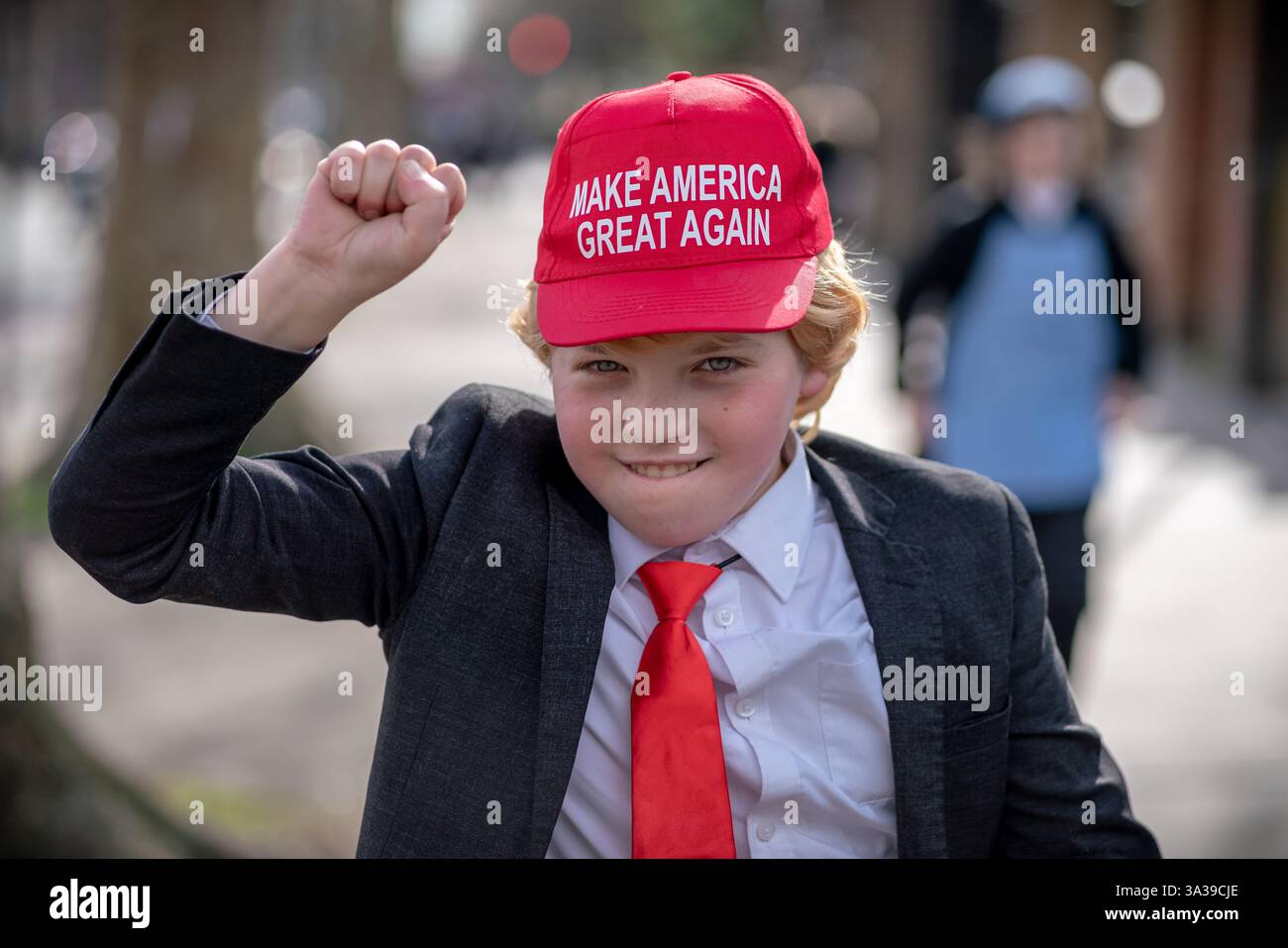 London, UK. 14th March, 2025. British Haredi Jews in north London ...
