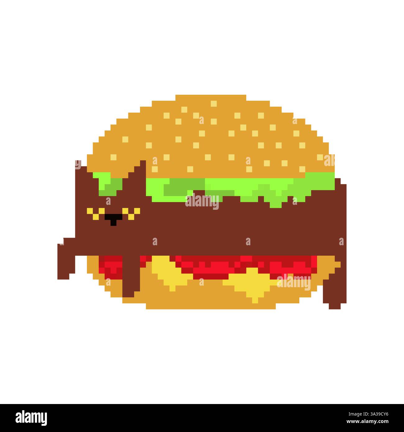 Cute funny burger in Cut Out Stock Images & Pictures - Alamy