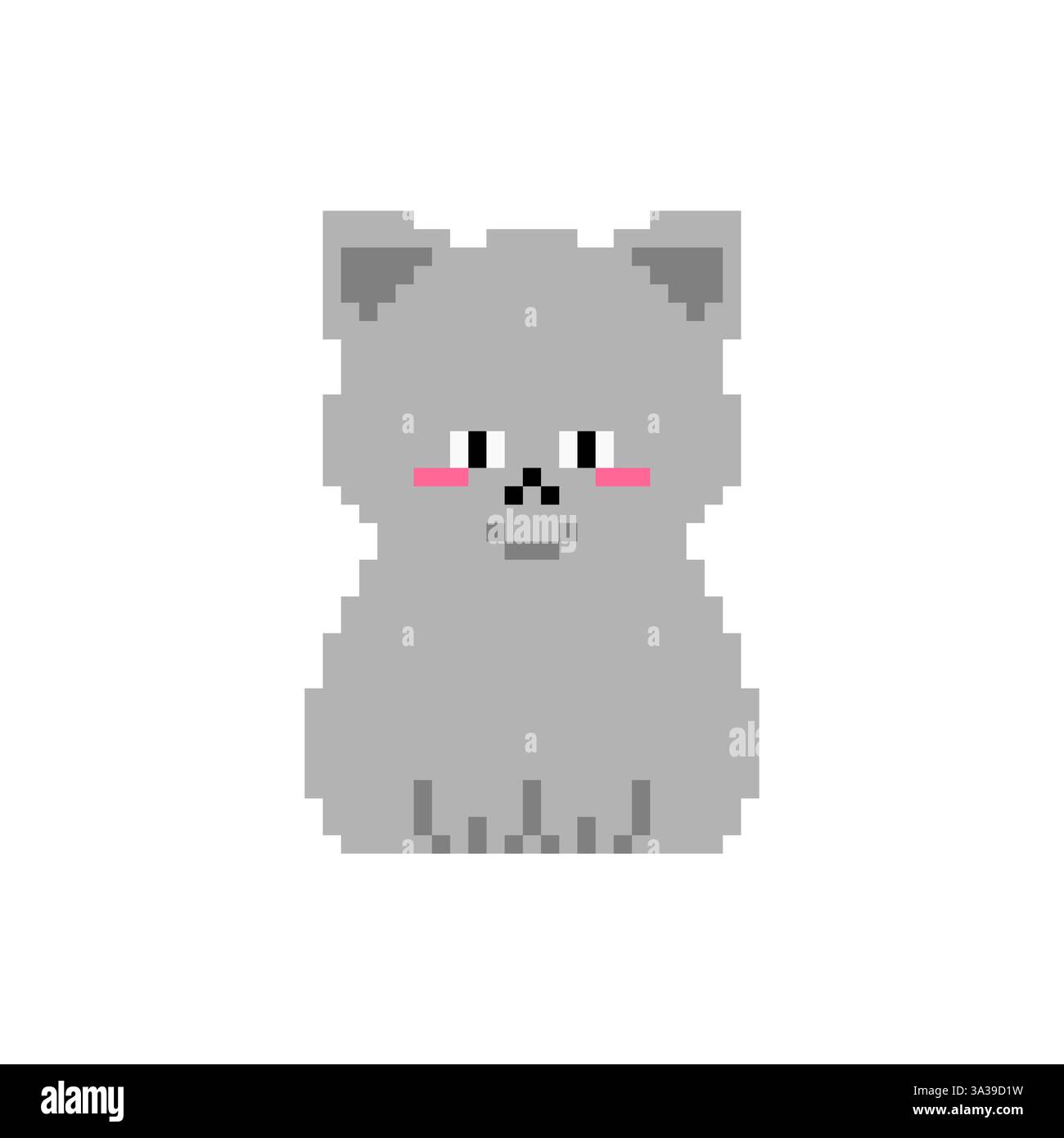 Cute retro kitten Stock Vector Images - Alamy