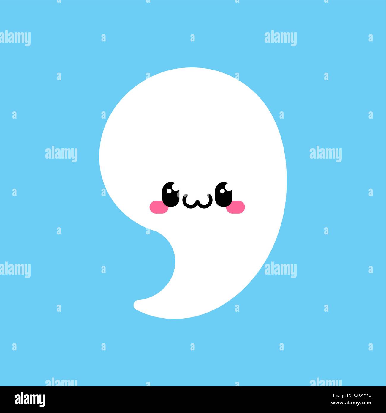 Halloween background ghost little Stock Vector Images - Alamy