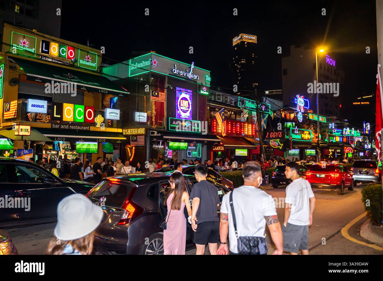 Changkat Bukit Bintang in Kuala Lumpur, Malaysia, known for its vibrant ...