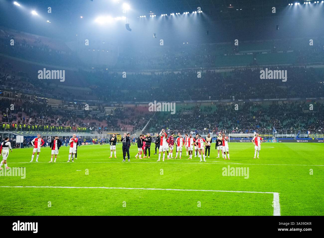 Milan, Italy. 11th Mar, 2025. Milan - Feyenoord loses 2-1 against FC ...