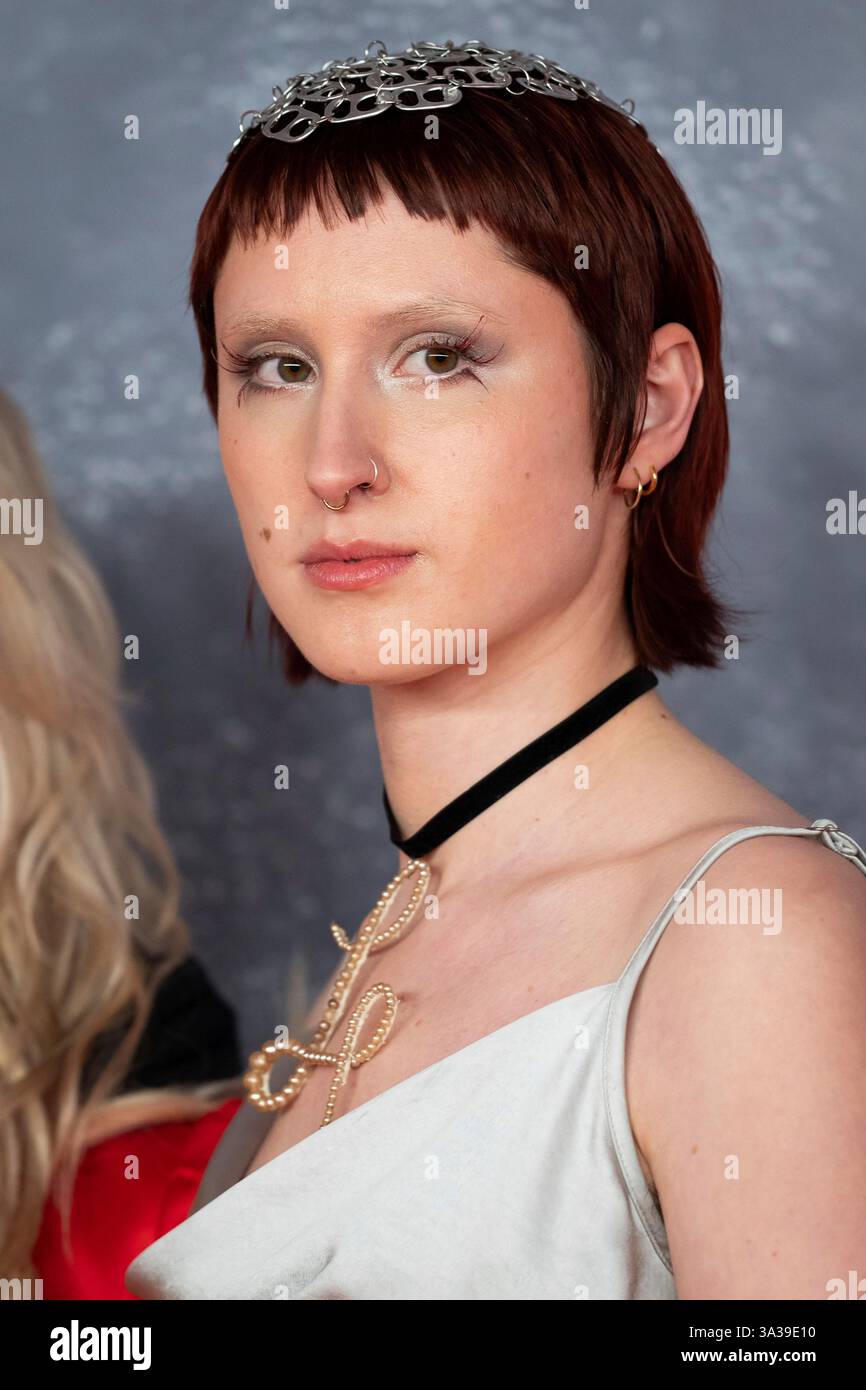 Lizzie Mayland of band The Last Dinner Party poses for photographers ...