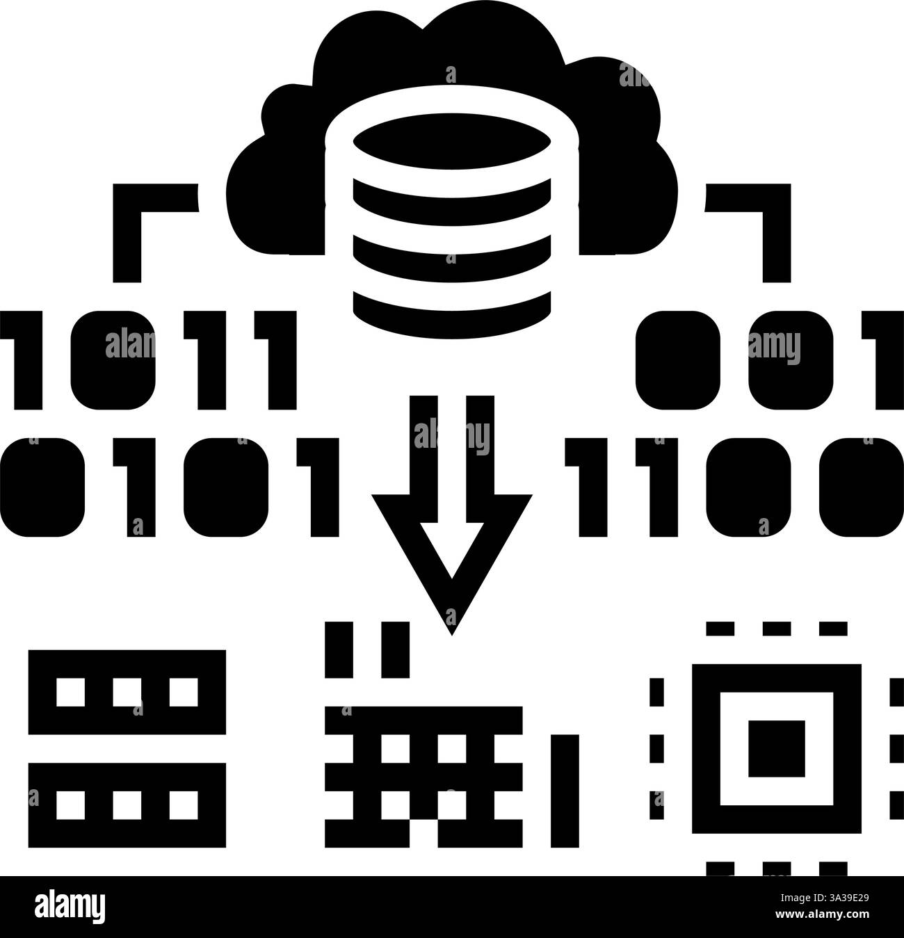 edge computing industry glyph icon vector illustration Stock Vector ...