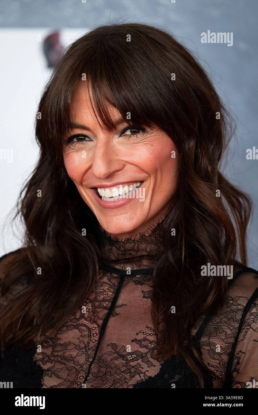 Davina McCall poses for photographers upon arrival at the Brit Awards ...