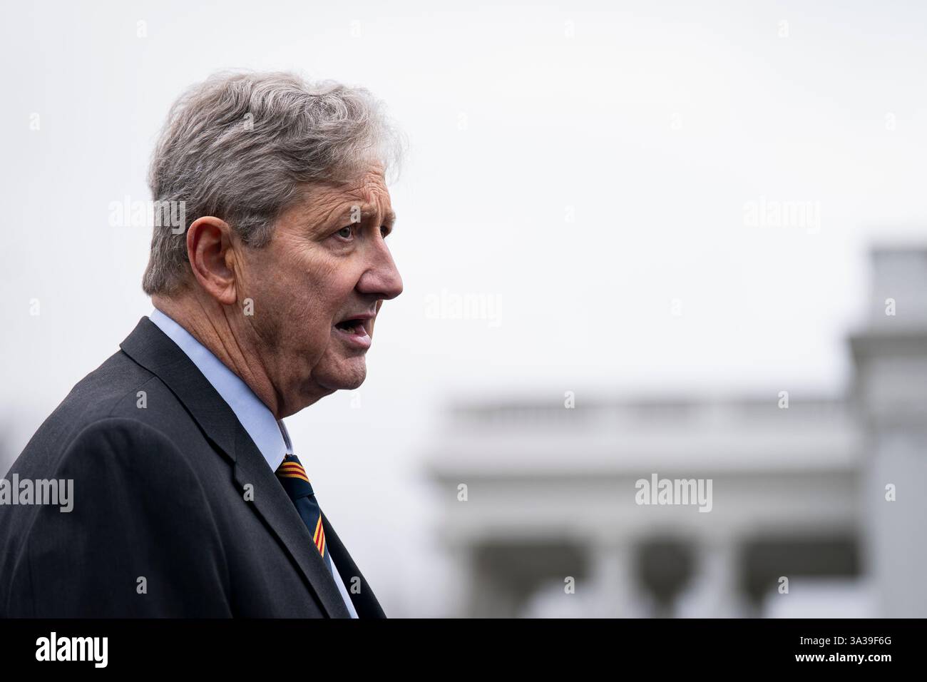 Senator John Kennedy, a Republican from Louisiana, speaks to members of ...