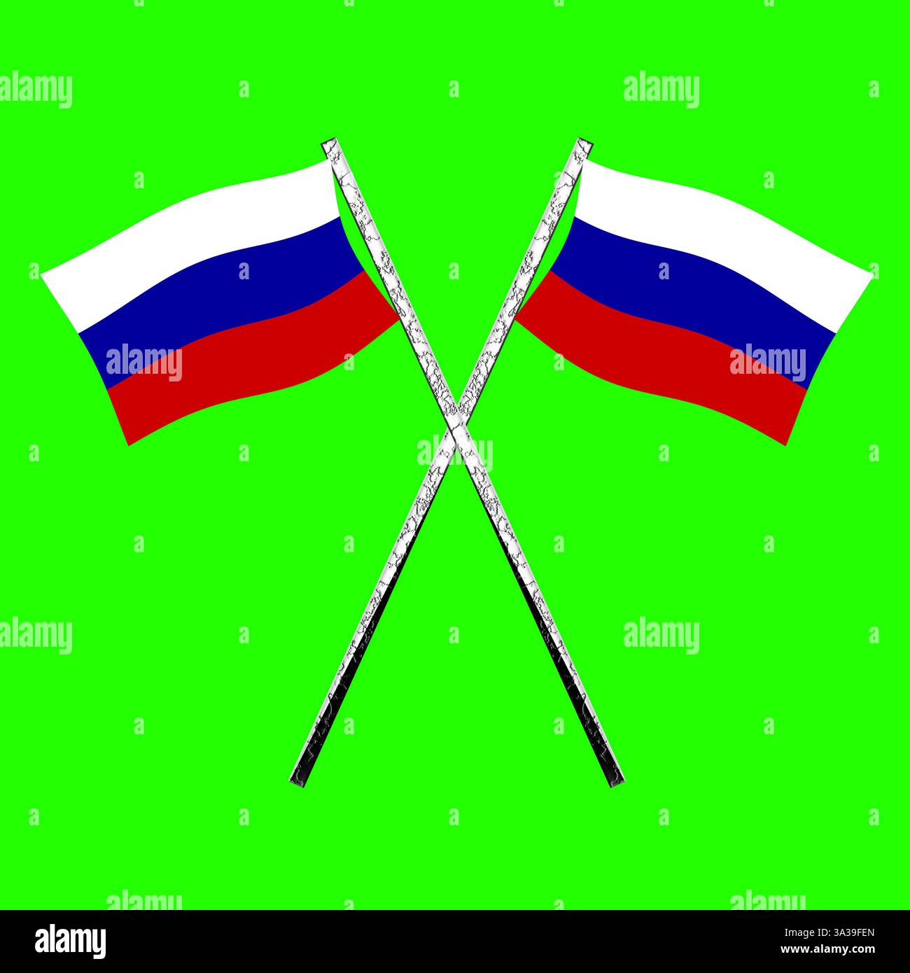 2 Russian flags flying on crossed poles Stock Vector Image & Art - Alamy