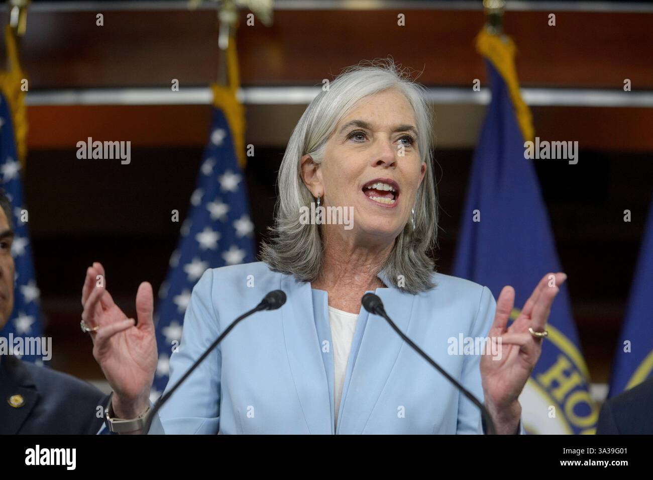 House Minority Whip Katherine Clark, D-Mass., speaks during a news ...