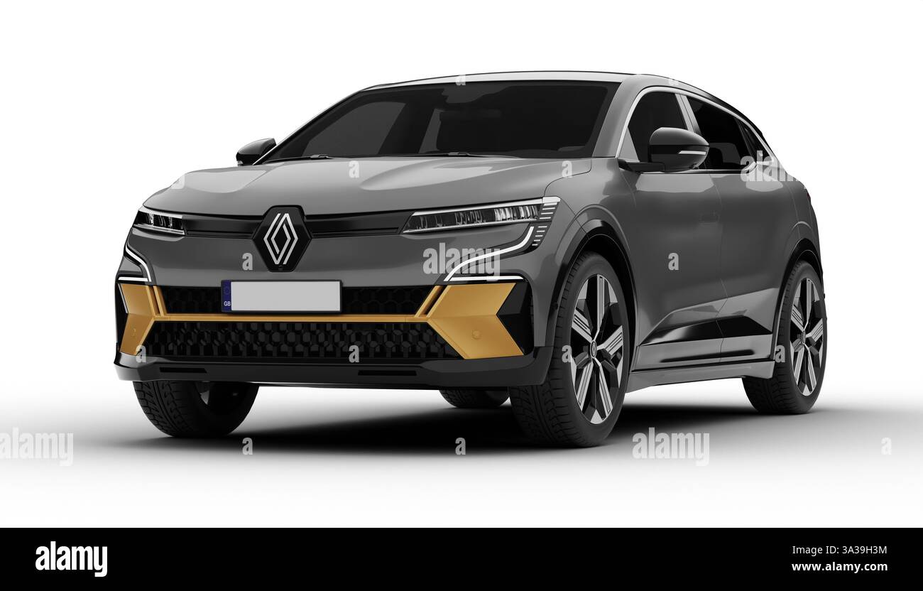 Gray car in front Cut Out Stock Images & Pictures - Alamy