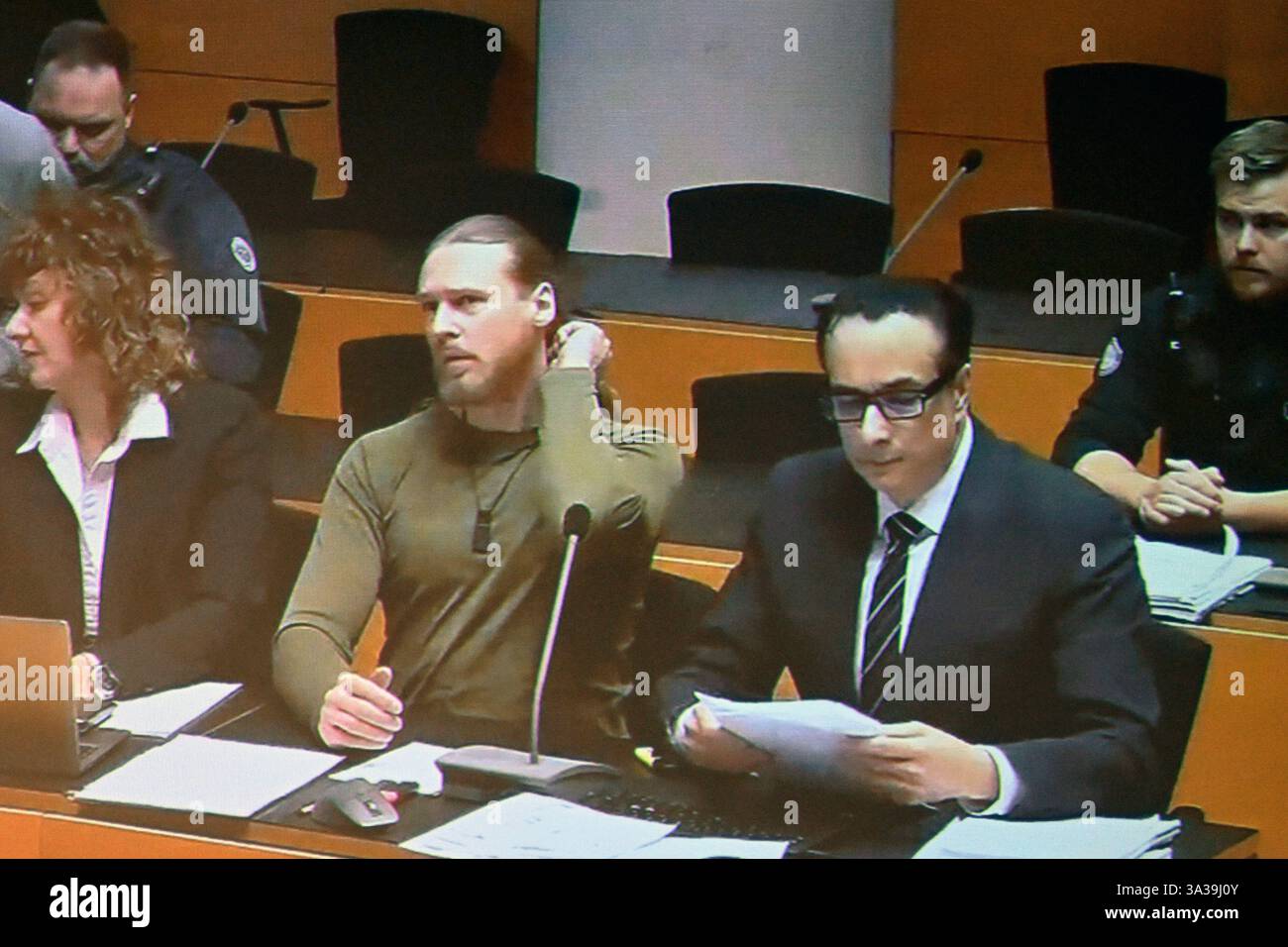 In this Jan. 23, 2025 image from video, Russian Voislav Torden (also ...