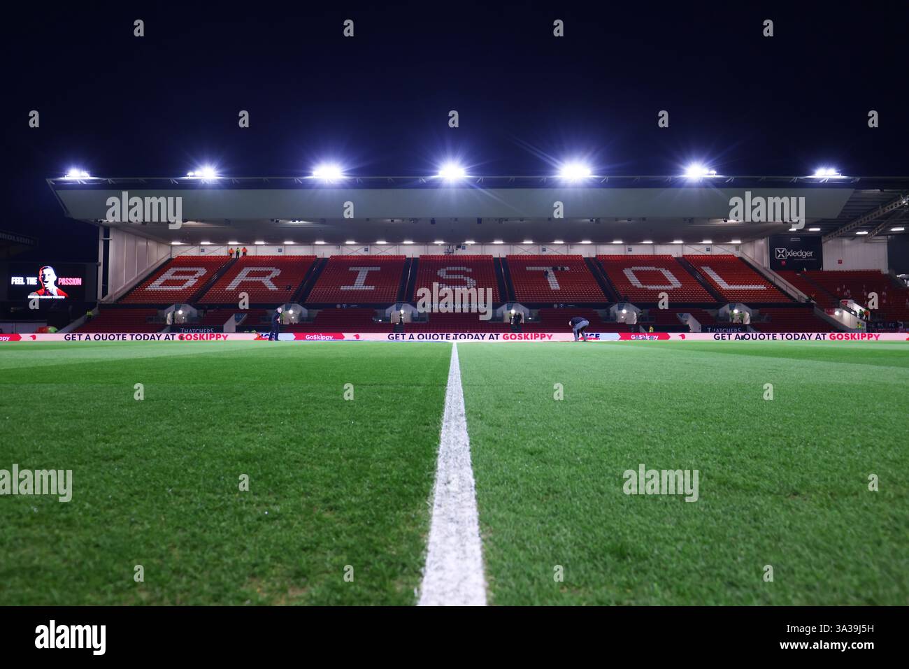 Bristol, England, 14th March 2025. General view inside the stadium ...