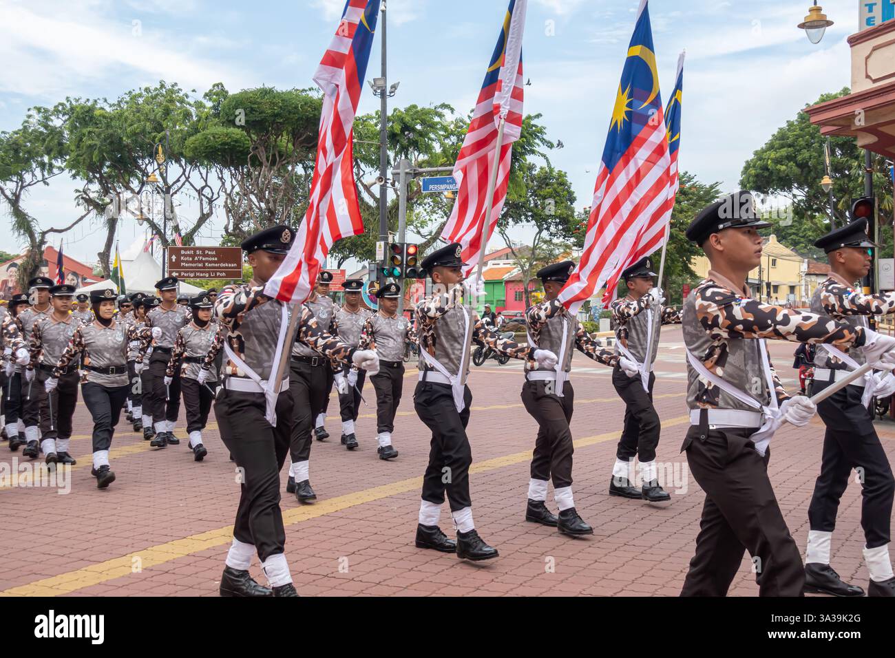 Jabatan Penjara Malaysia (Malaysian Prison Department) mmarching ...