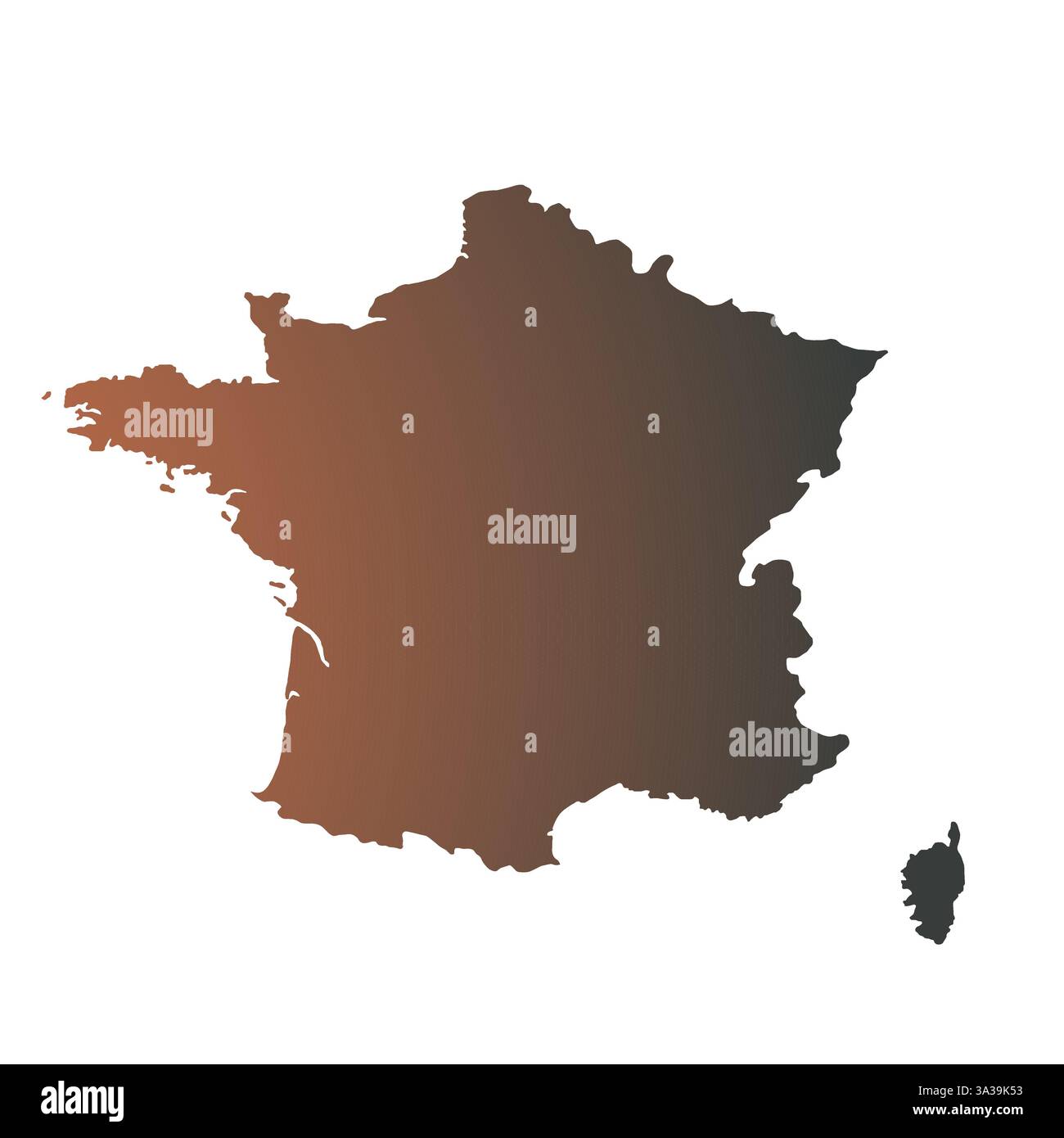 Map of France, sign silhouette. World Map Globe. Vector Illustration ...