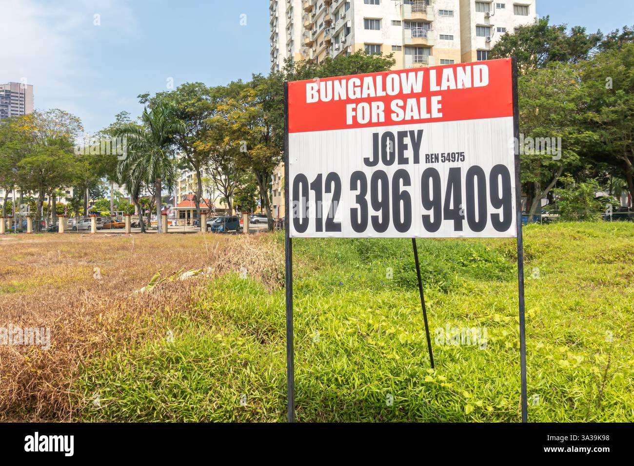 Bungalow land for sale sign, real estate, development, property, Jalan ...