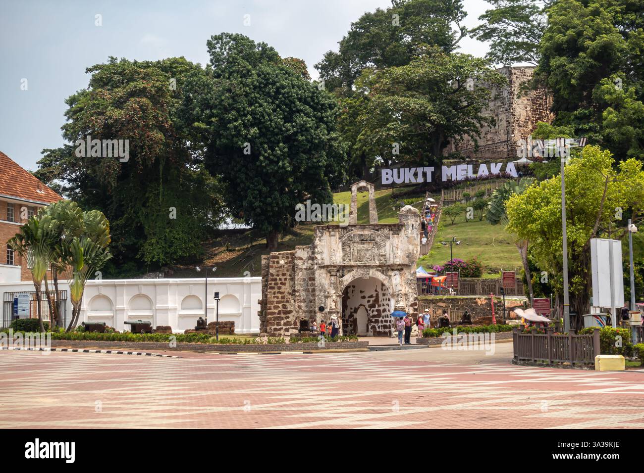 A Famosa a Portuguese fortress built in Malacca, Malaysia, circa 1512 ...