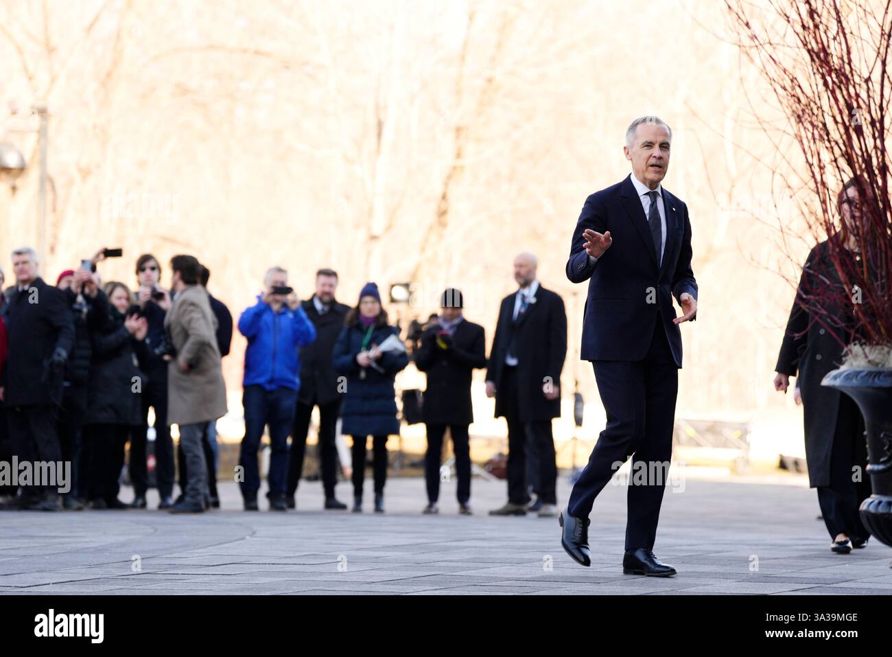 Ottawa, Canada. 14th Mar, 2025. Prime minister-designate Mark Carney ...