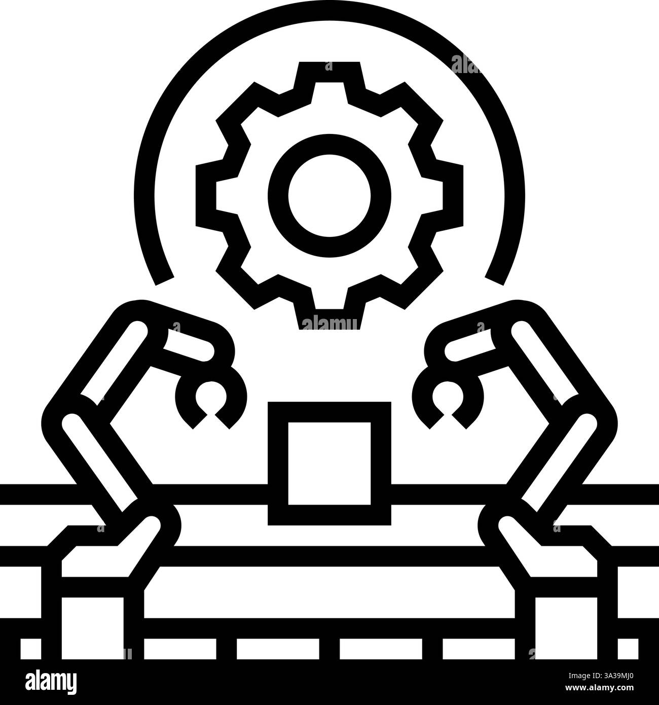 Robotics maintenance factory Black and White Stock Photos & Images - Alamy