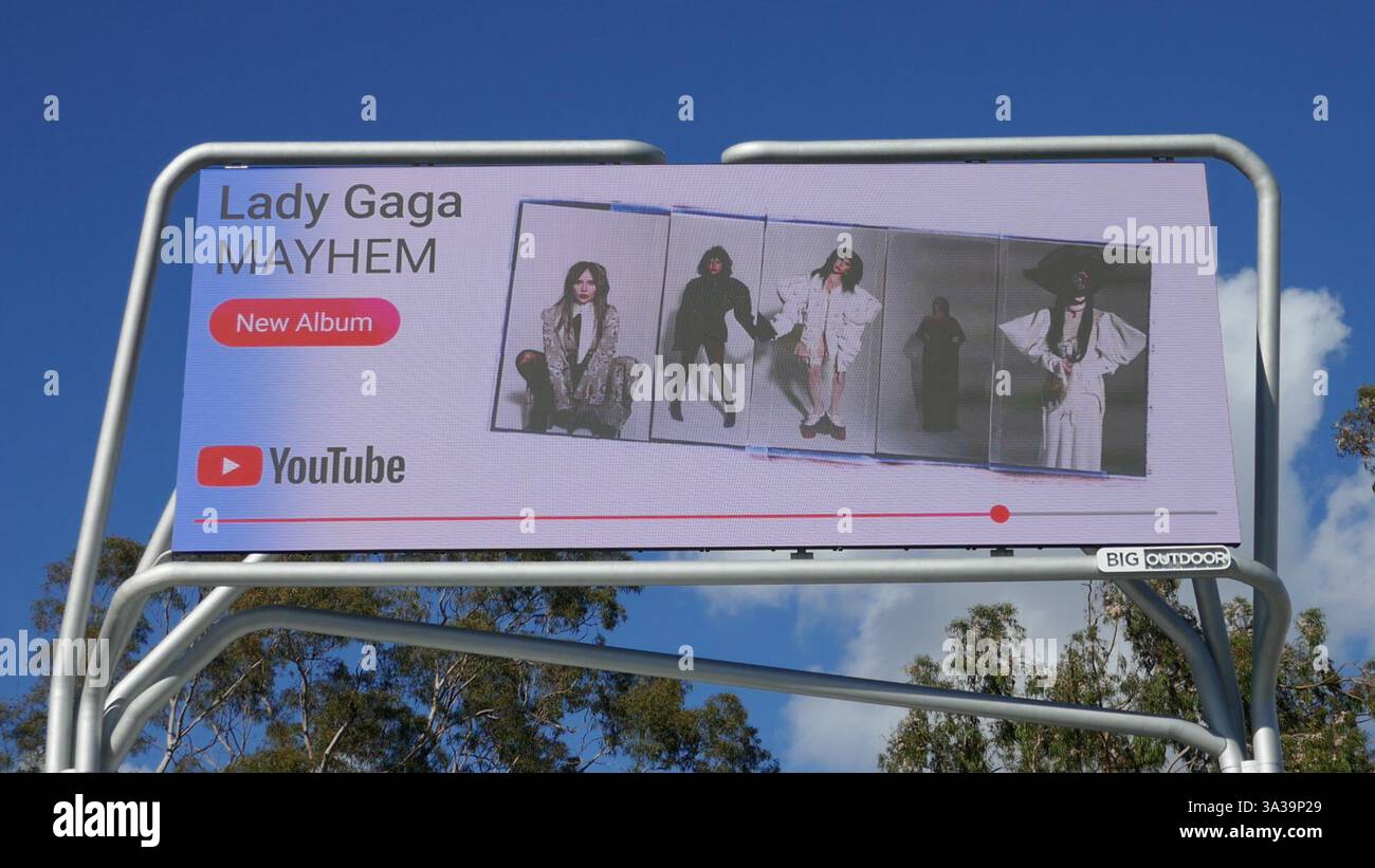 Los Angeles, California, USA 13th March 2025 Singer Lady Gaga Mayhem ...