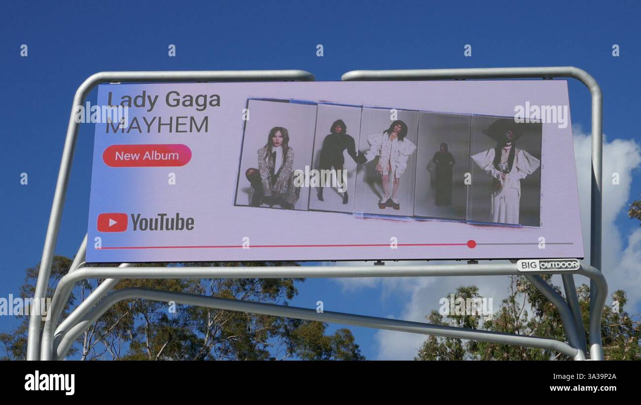 Los Angeles, California, USA 13th March 2025 Singer Lady Gaga Mayhem ...