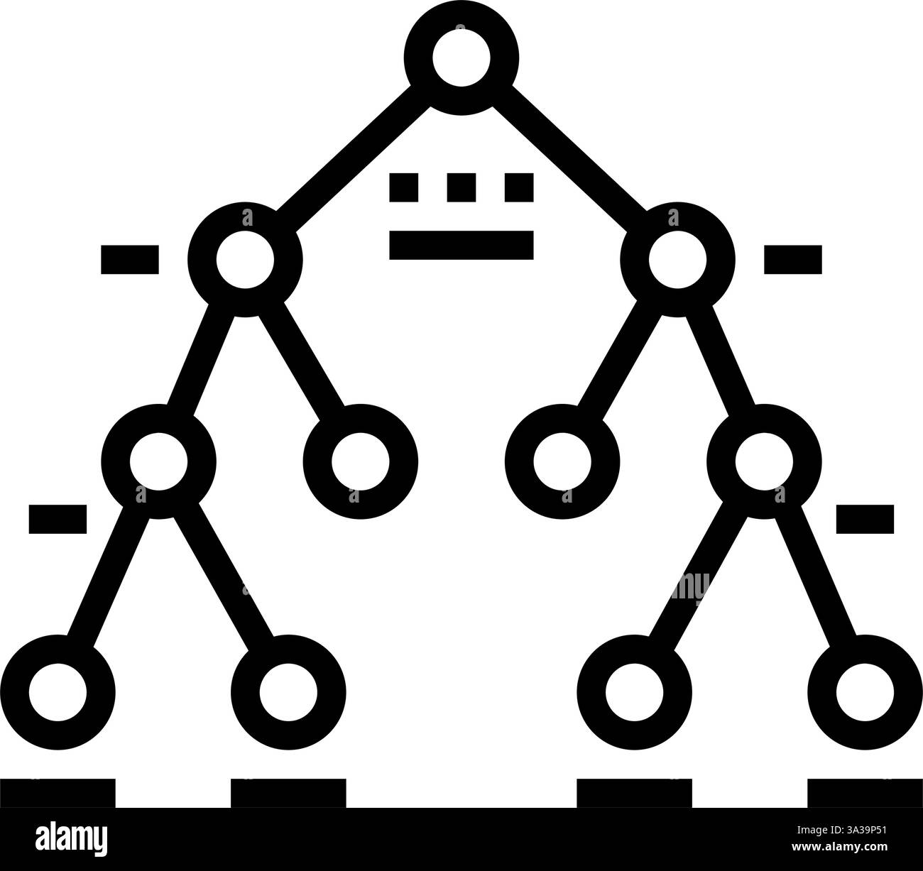 decision tree machine learning line icon vector illustration Stock Vector Image & Art - Alamy