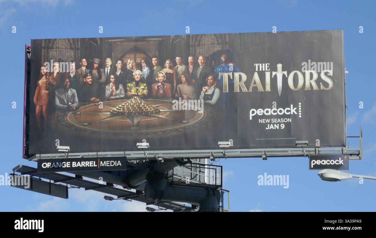 Los Angeles, California, USA 13th March 2025 The Traitors Billboard on ...