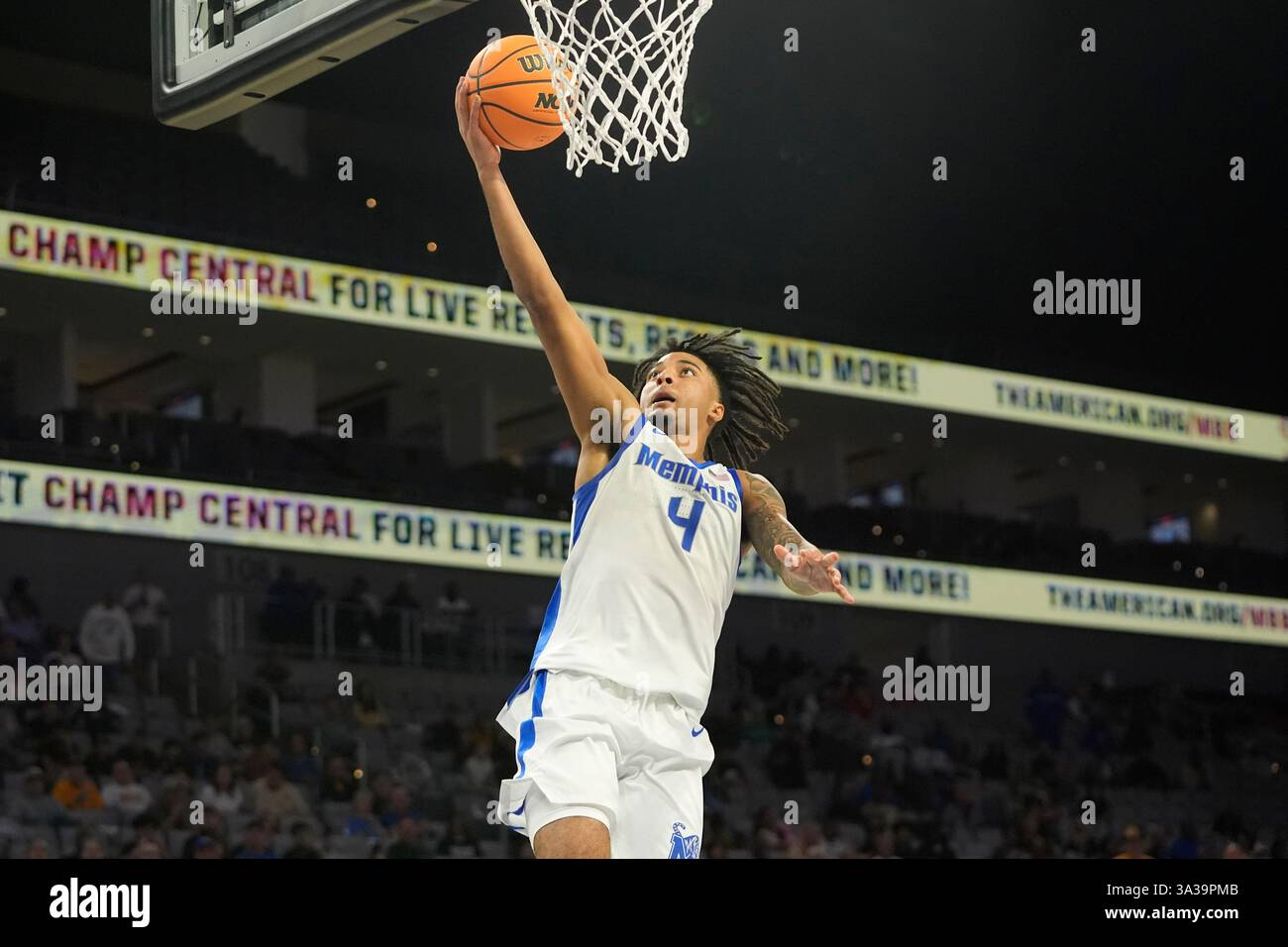 Memphis guard PJ Haggerty comes in for a lay-up during second half ...