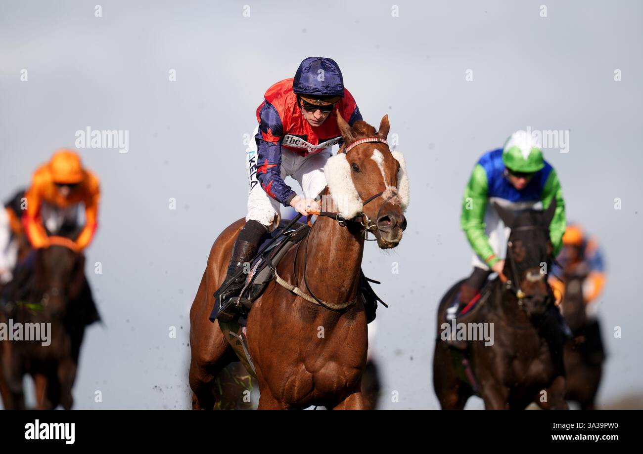 Marsh Benham ridden by Jason Watson on his way to winning the ...