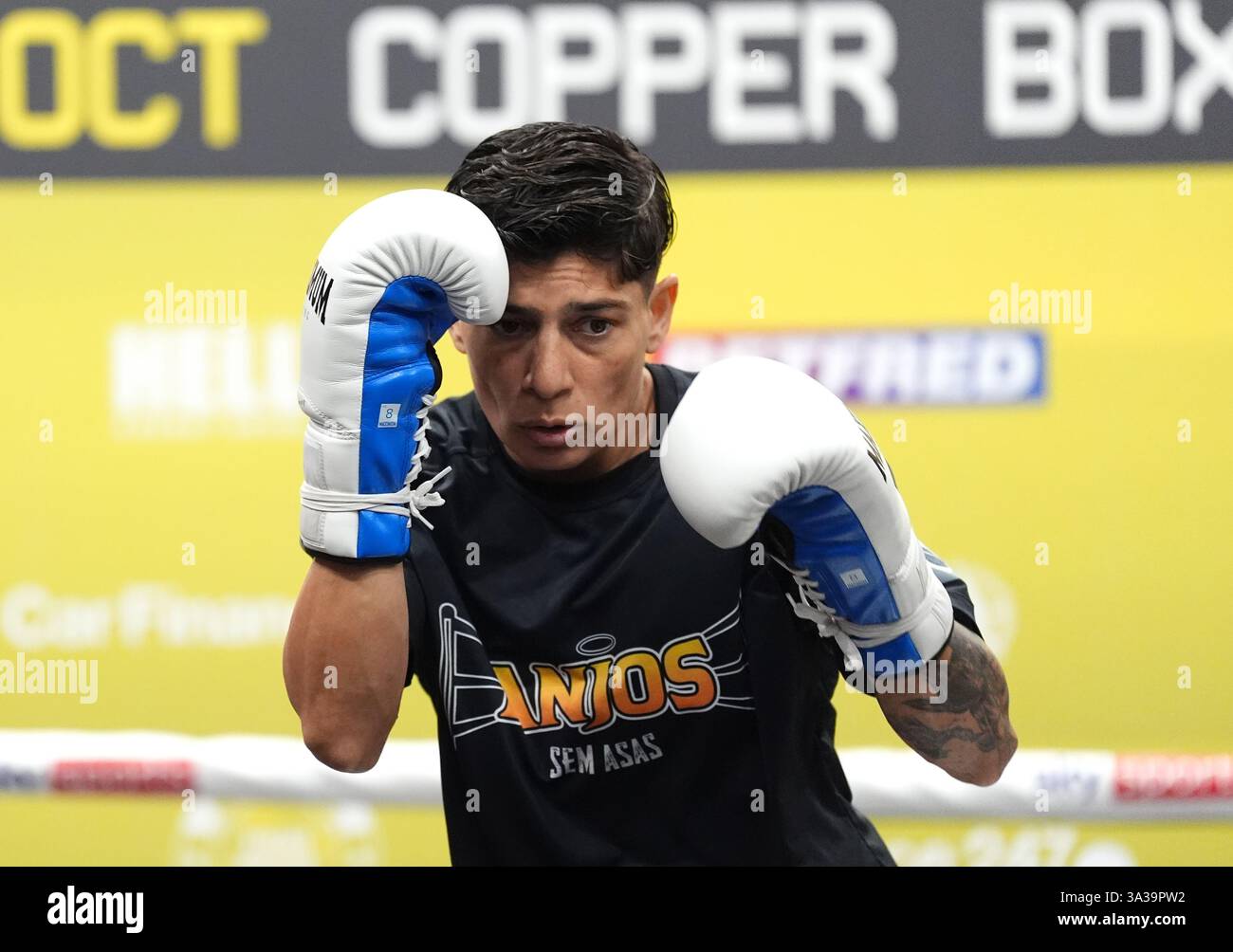 Ana Karla Vaz De Moraes during a media workout at the Peacock Gym, London. Picture date ...