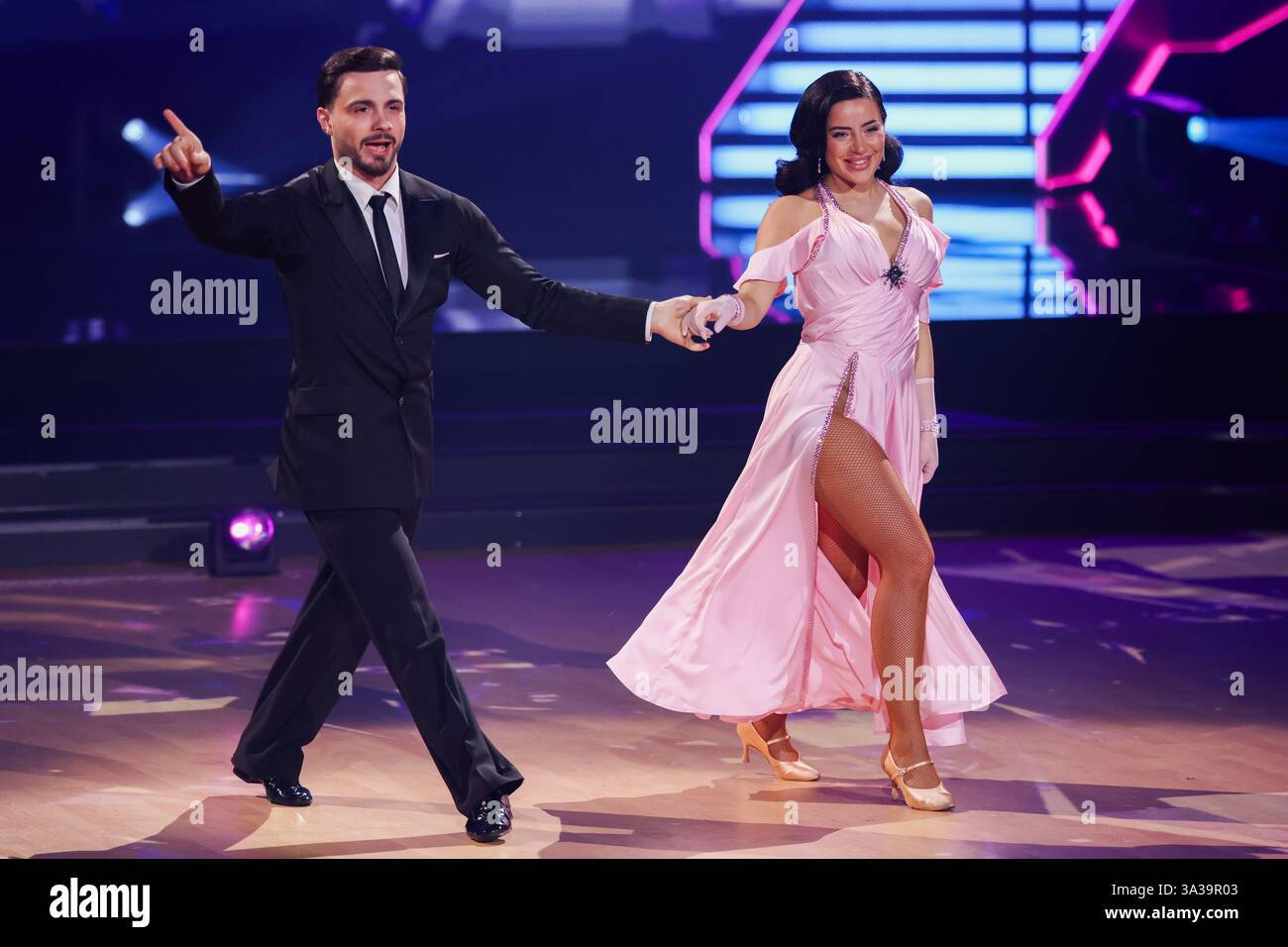 Cologne, Germany. 14th Mar, 2025. Leyla Lahouar, reality star, and ...