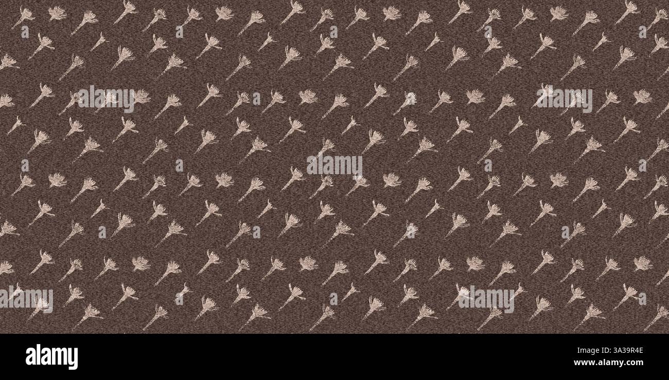 Mocha brown linen floral patterns seamless patterns border design ...