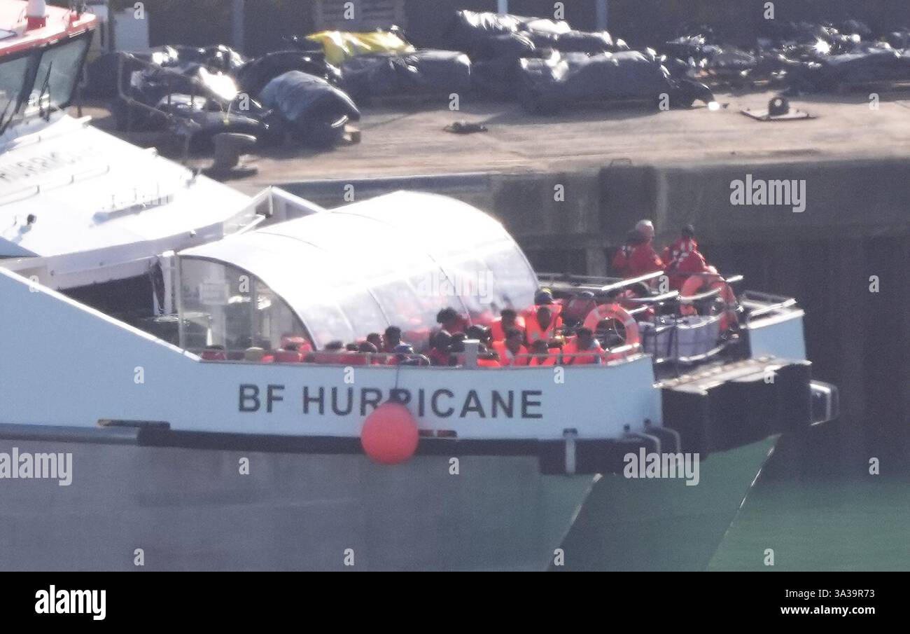 RETRANSMITTING AMENDING DATE A group of people thought to be migrants ...